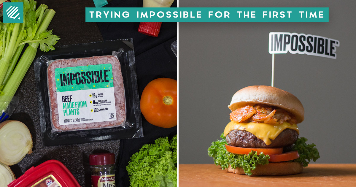 I Tried Making A Kimchi Burger Using Impossible Beef For The First Time