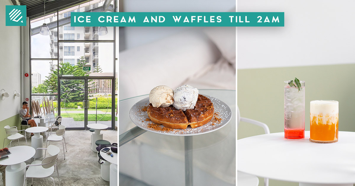 AROUND: Ice Cream Cafe in Tampines With Overseas Vibes, Opens Till 2AM