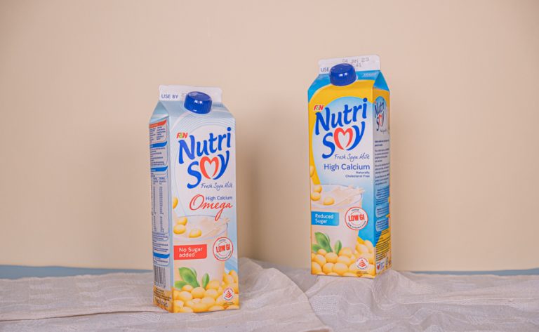 Enjoy A Cup Of Nutritious, Low Sugar Soy Milk With F&N NutriSoy