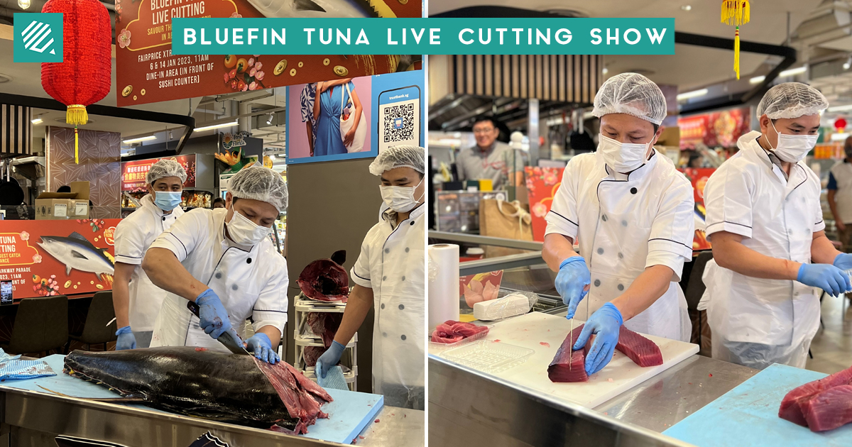 Enjoy Fresh Tuna Sashimi At One-Day-Only Bluefin Tuna Live Cutting Show At FairPrice Xtra