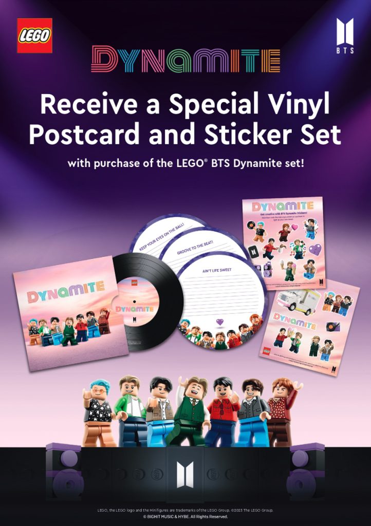 The BTS LEGO Set Coming To Singapore, Redeem Free Vinyl Postcard And ...