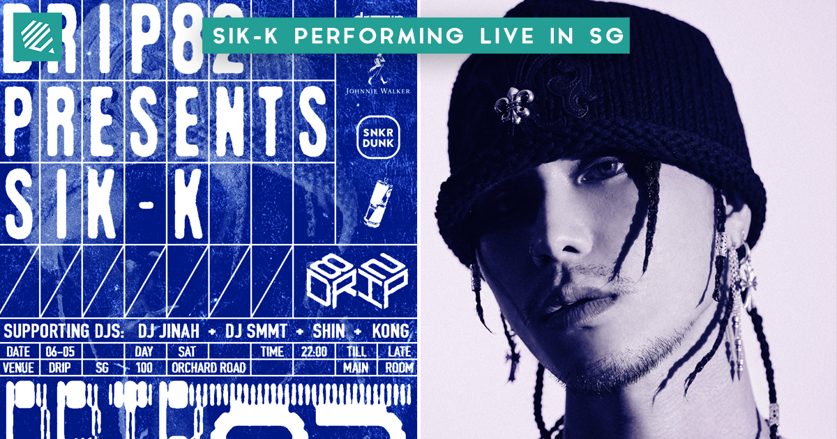 Korean Rapper Sik-K Performing At Drip Singapore For One Night Only