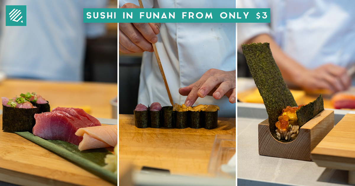 Sushi Zushi: Freshly-Made Sushi In Funan From Only $3++, With Chutoro ...